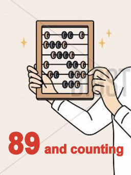 Eighty-nine and counting – Eighty-eight and counting